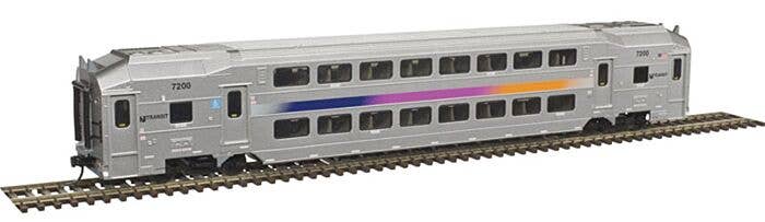 Atlas - Multi-Level Commuter Cab Car & Trailer 3-Car Set - Ready to Run - New Jersey Transit ...