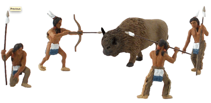 Woodland - Native American Hunt Figures - Scene-A-Rama(R) - Four Native ...