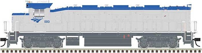 Atlas Trnm - NRE Genset II w/ESU Sound & DCC - Amtrak #592 (silver ...