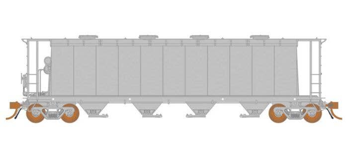 Rapido - NSC 3800 Cylindrical Covered Hopper - Kit - National Steel Car ...