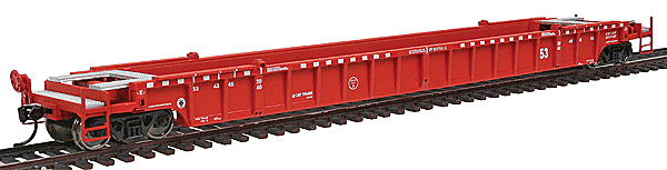 Walthers - NSC 53' 3-Unit Well Car - Ready-to-Run - CP #532134 (red ...