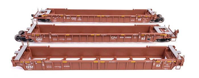 Walthers - NSC Articulated 3-Unit 53' Well Car - Ready to Run ...