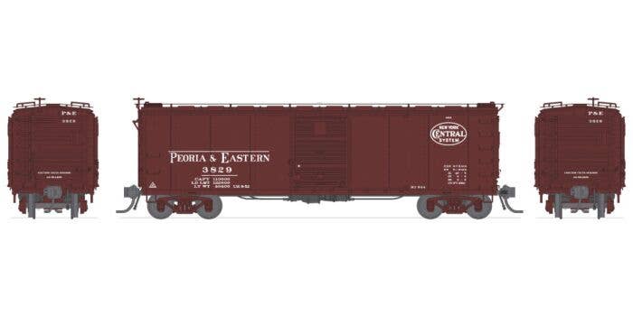 BLI - NYC 40' Steel Boxcar w/7-8 Corrugated Ends 4-Pack - Ready to Run ...