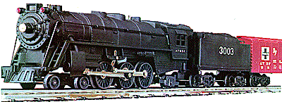 K-Line - o-27 Steam Engine & Tender - SF - 401-3003