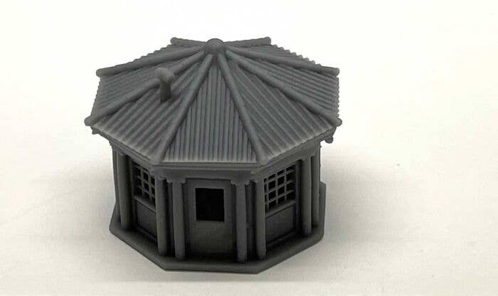 Phoenix Pr - Octagon Building with Roof and Window Glass - Kit ...