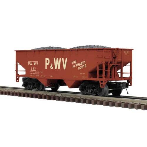 Atlas O - Offset-Side 2-Bay Hopper - 2-Rail - Ready to Run - Premier ...