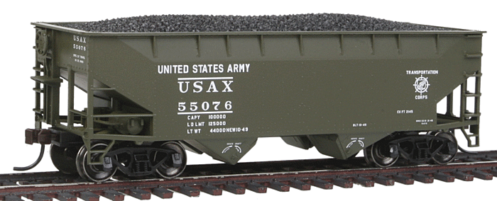 Atlas Trnm - Offset-Side 2-Bay Open Hopper w/Flat End - Ready to Run ...