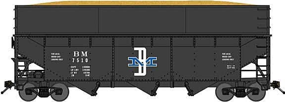Bluford - Offset-Side 3-Bay Wood Chip Hopper, Flat Side Extensions ...