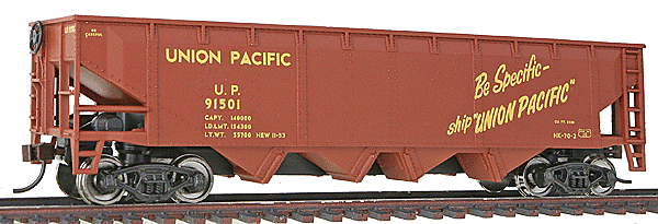 Walthers - Offset Quad Hopper - Ready To Run - Union Pacific(R) - 931-1650