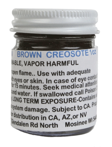 AIM - Oil-Based Wood Stain - 1oz 29.6mL - Brown Creosote - 110-354