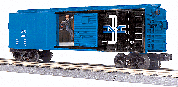 MTH - Operating Boxcar w/Signal Man- 3-Rail - Ready to Run - RailKing(R ...