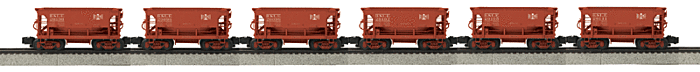 MTH - Ore Car 6-Pack - Ready to Run - Bessemer & Lake Erie - 507-3570015