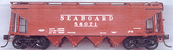 Funaro - P-9 Phosphate Covered Hopper (Resin Kit) w/Decals - Seaboard Series 58000-58199 Built ...