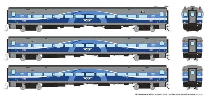 Rapido - P-S Comet Commuter 2 Coach and Cab Car Set - Ready to Run ...