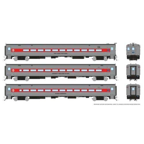 Rapido - P-S Comet Commuter 2 Coach and Cab Car Set - Ready to Run - Connecticut DOT Set #1 (Cab ...