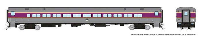 Rapido - P-S Comet Commuter Coach - Ready to Run - Boston MBTA #331 (As ...