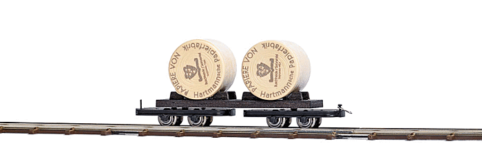 Busch - Paper Roll Load On 2 Flatcars - Ready to Run - Ready to Run ...