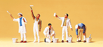 Preiser - People Working - Paint Crew - 590-10477