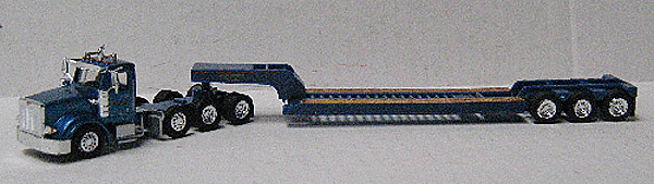 HLP - Peterbilt 367 Day Cab Tractor w/3-Axle Cheater Lowboy Trailer ...