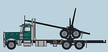 Ttrainworx - Peterbilt 379 Log Truck with Trailer - Assembled - Koch ...