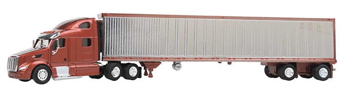 TnS - Peterbilt 587 w/Spread-Axle Reefer Van Trailer - Assembled ...