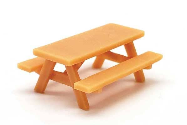 All Scale - Picnic Table - Unpainted 3D Printed Part - 179-1601988
