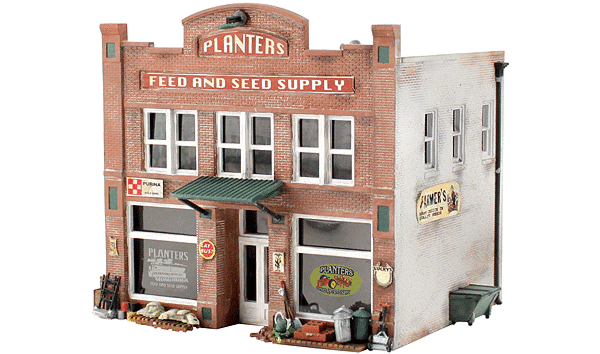 Woodland - Planters Feed and Seed Supply - Landmark Structures(R) - Kit ...