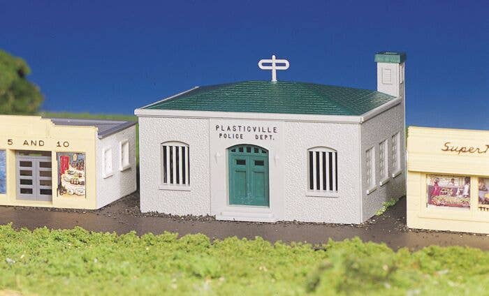 Bachmann - Plasticville Classic Kit - Police Station - 160-45145