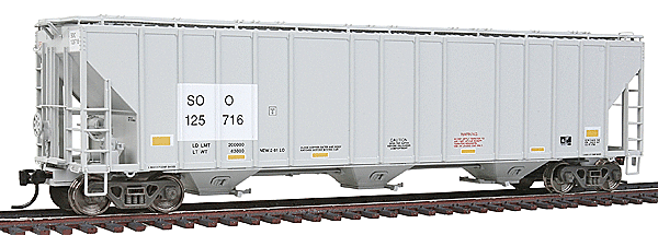 Walthers - Platinum Line(TM) Evans 4780 Cubic Foot 3-Bay Covered Hopper ...