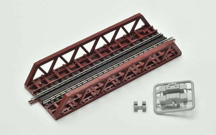 TomyTec - Pony Truss Steel Bridge - Kit - 5-1/2" 14cm (red) - 738-3250