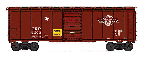 Intermount - Post-War 10' Inside-Height 40' Boxcar - Ready to Run ...