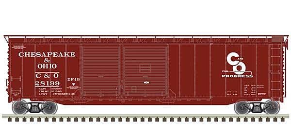 Atlas - Postwar 50' Double-Door Boxcar - Ready to Run - Master(R ...