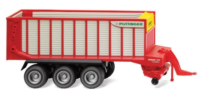 Wiking - Pottinger Jumbo Combiline Self-Loading Wagon - Assembled - Red ...