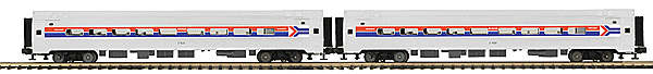 MTH - Premier 2-Car Amfleet Passenger Set - Amtrak - 507-2066142