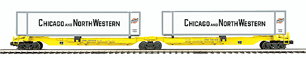 MTH - Premier 2-Car Spine Car Set w/2 48'Containers - 2-Pack - Chicago ...
