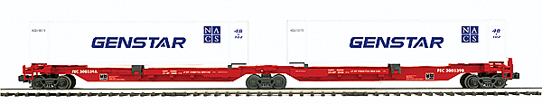 MTH - Premier 2-Car Spine Car Set w/2 48'Containers - 2-Pack - Florida ...