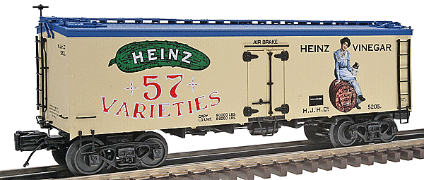MTH - Premier 36' Wood Reefer - Heinz (Lady Vinegar) - 507-2094329