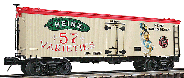 MTH - Premier 36' Wood Reefer - Heinz (Boy in blue) - 507-2094330