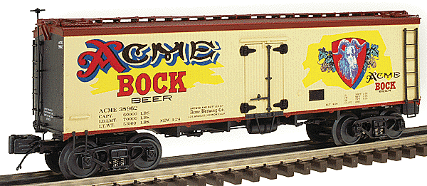 MTH - Premier 36' Woodsided Reefer Car - Acme Bock Beer - 507-2094310