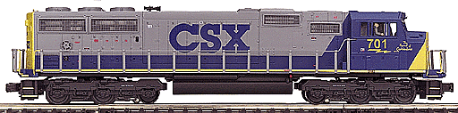 MTH - Premier Diesel SD70 MAC Loco w/Proto Sound - CSX - 507-2023751