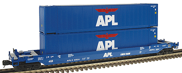 MTH - Premier Husky Stack Car - American President Lines - 507-2095054