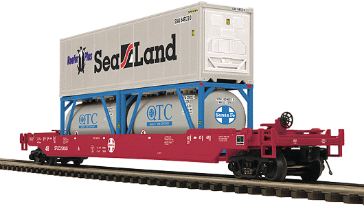 MTH - Premier Husky Stack Car - Santa Fe - 507-2095076