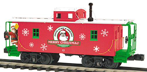 MTH - Premier N-6b Caboose w/Operating Santa Signal Man - Christmas ...
