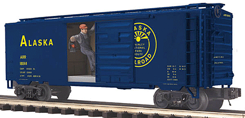 MTH - Premier Operating Boxcar w/Signal Man - 3-Rail - Ready to Run ...