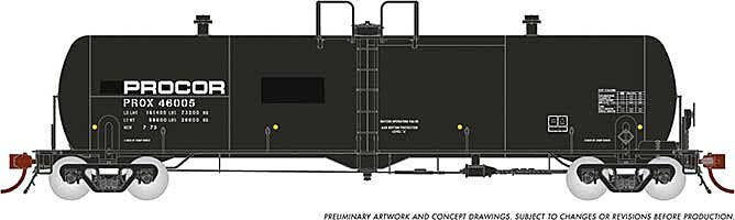 Rapido - Procor GP20 20,000-Gallon Tank Car 6-Pack - Ready to Run ...