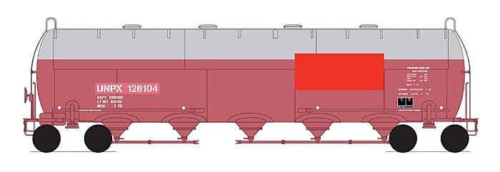 Intermount - Procor Pressure-Flow Hopper - Ready to Run - UNPX #126124 (Ex-Halliburton, red ...