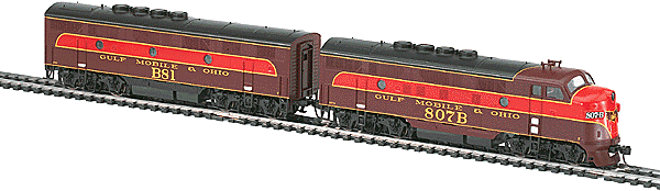 Life-Like - Proto 1000 Diesel EMD F3 A & B Unit Set Powered - Gulf, Mobile & Ohio #807B/B81 ...