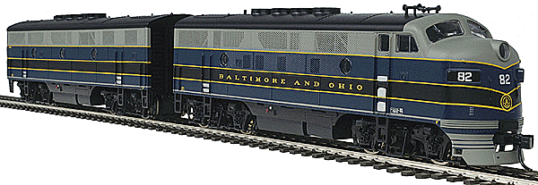 Walthers - PROTO 1000 Diesel EMD F3A-B Set - Powered - Baltimore & Ohio #82A/82AX - 920-31416
