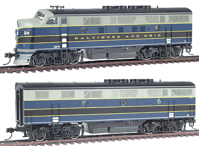 Walthers - PROTO 1000 Diesel EMD F3A-B Set - Powered - Baltimore & Ohio #84A/84AX - 920-31417