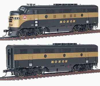 Walthers - PROTO 1000 Diesel EMD F3A-B Set - Powered - Monon (Chicago, Indianapolis & Louisville ...